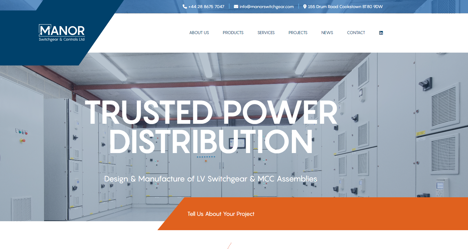 Manor Switchgear Launch New Website - Manor Switchgear